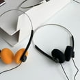 Corded Headphone 3.5mm Wire Plug Vintage Adjustable Headband for Music ...