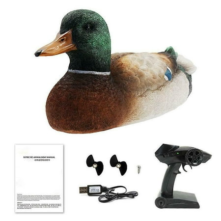 Rc Duck Boat Simulation Remote Control Ship 2.4g Remote Electric Duck ...