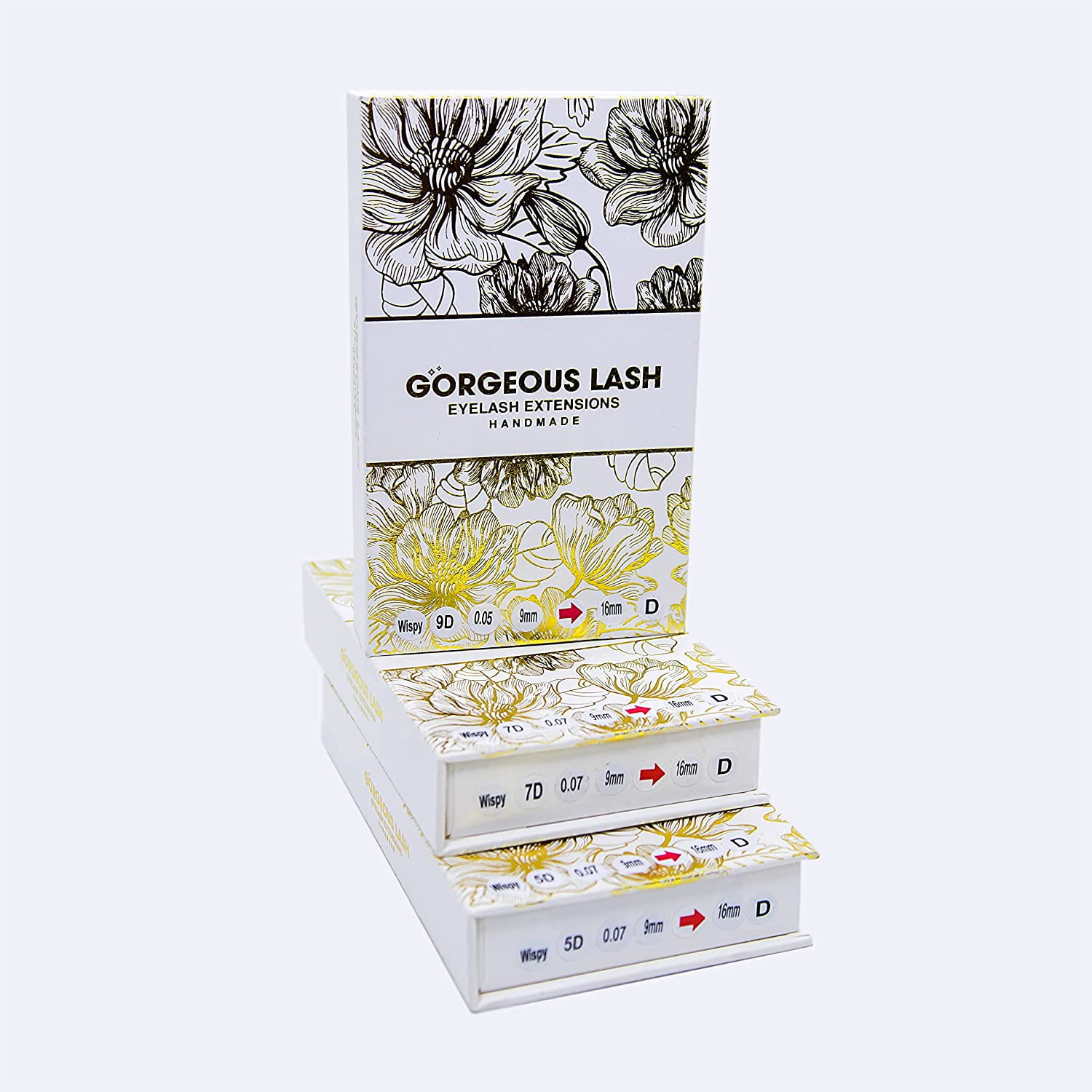 Wispy, Mixed Ultra Speed 5D, 7D, 9D Spike Lashes. 1000 Premade Lash ...