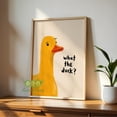 What The Duck Wall Art, Funny Duck Poster, Quirky Animal Print ...