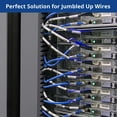 LINYAN-2x2in Server Rack Cable Management, 6.6ft Cable Duct Cable ...