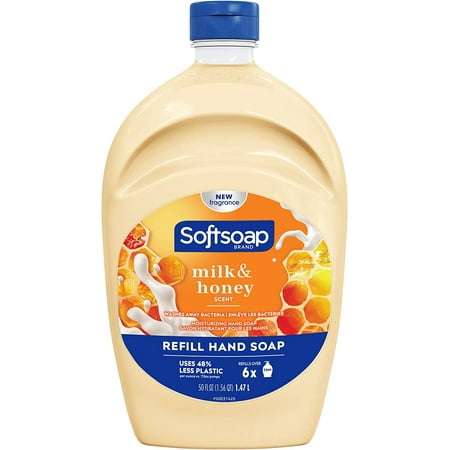 Softsoap Liquid Hand Soap Refill, Milk and Golden Honey, 1.47 L ...