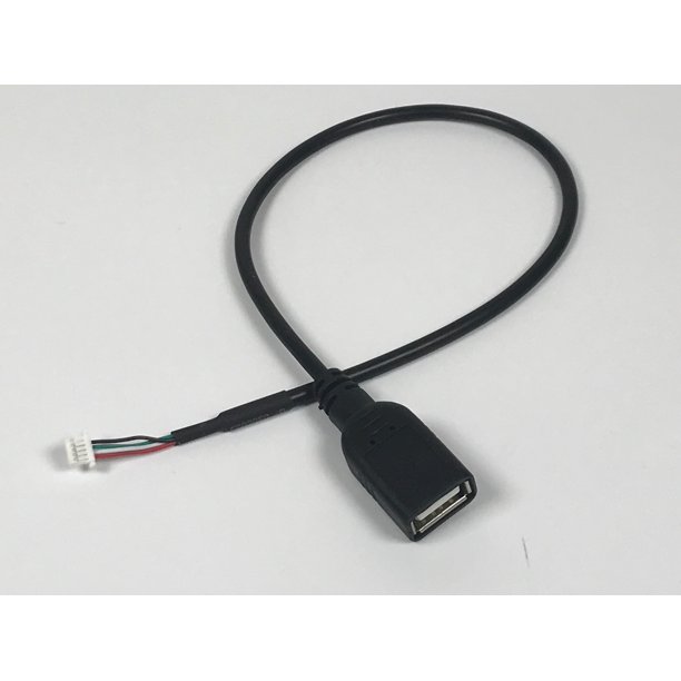USB Type A Female 12 Inch Cable to Internal 5 Pin 1.0 mm Connector ...