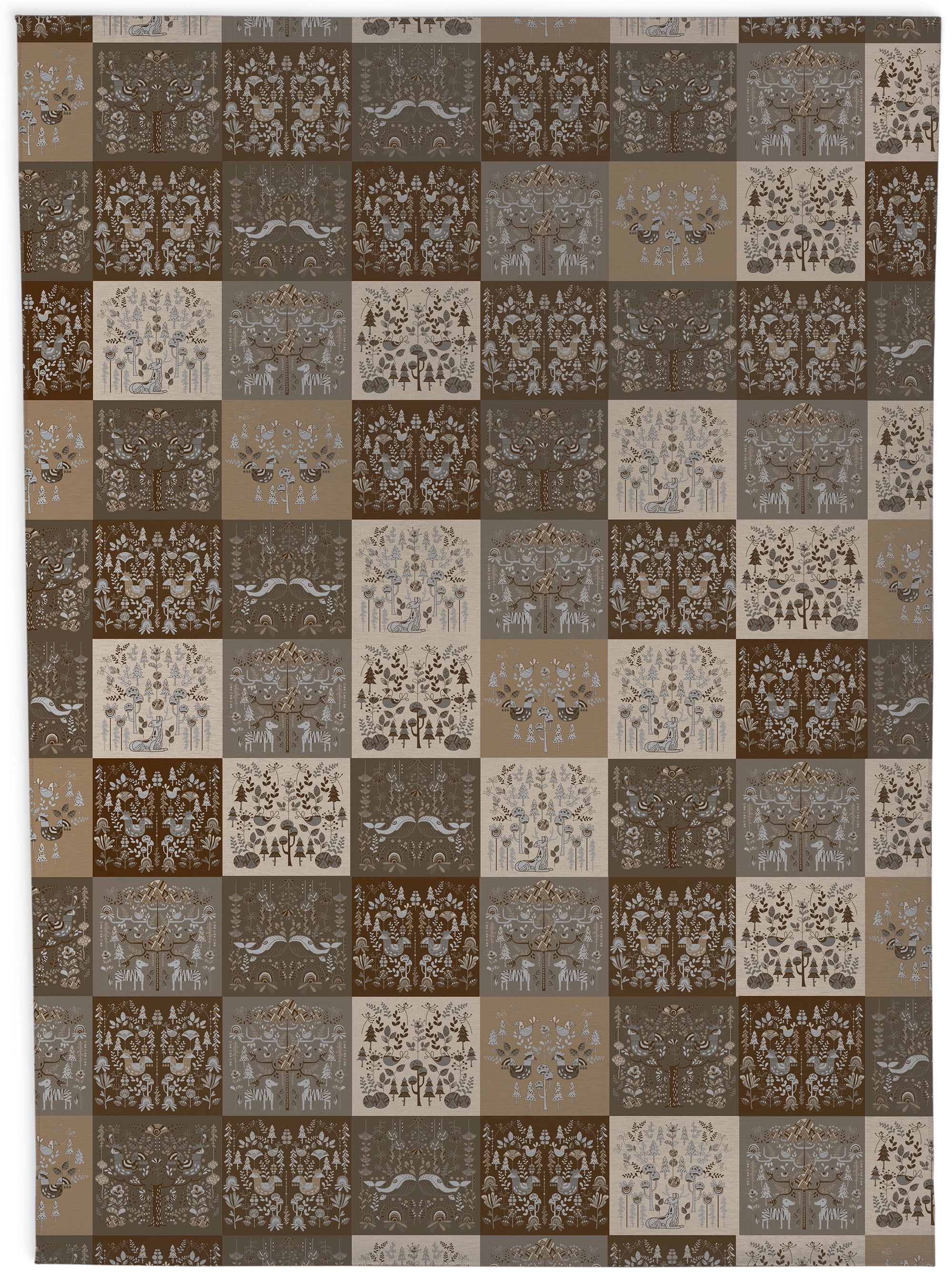 SCANDINAVIAN PATCHWORK NEUTRAL Outdoor Rug By Kavka Designs - Walmart.com