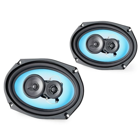 Q Power QP693 6 x 9" 700 Watt 3-Way Car Audio Stereo Coaxial LED ...