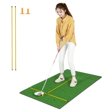 Costway Large 5x4 FT Golf Practice Driving Mat, Indoor/Outdoor ...