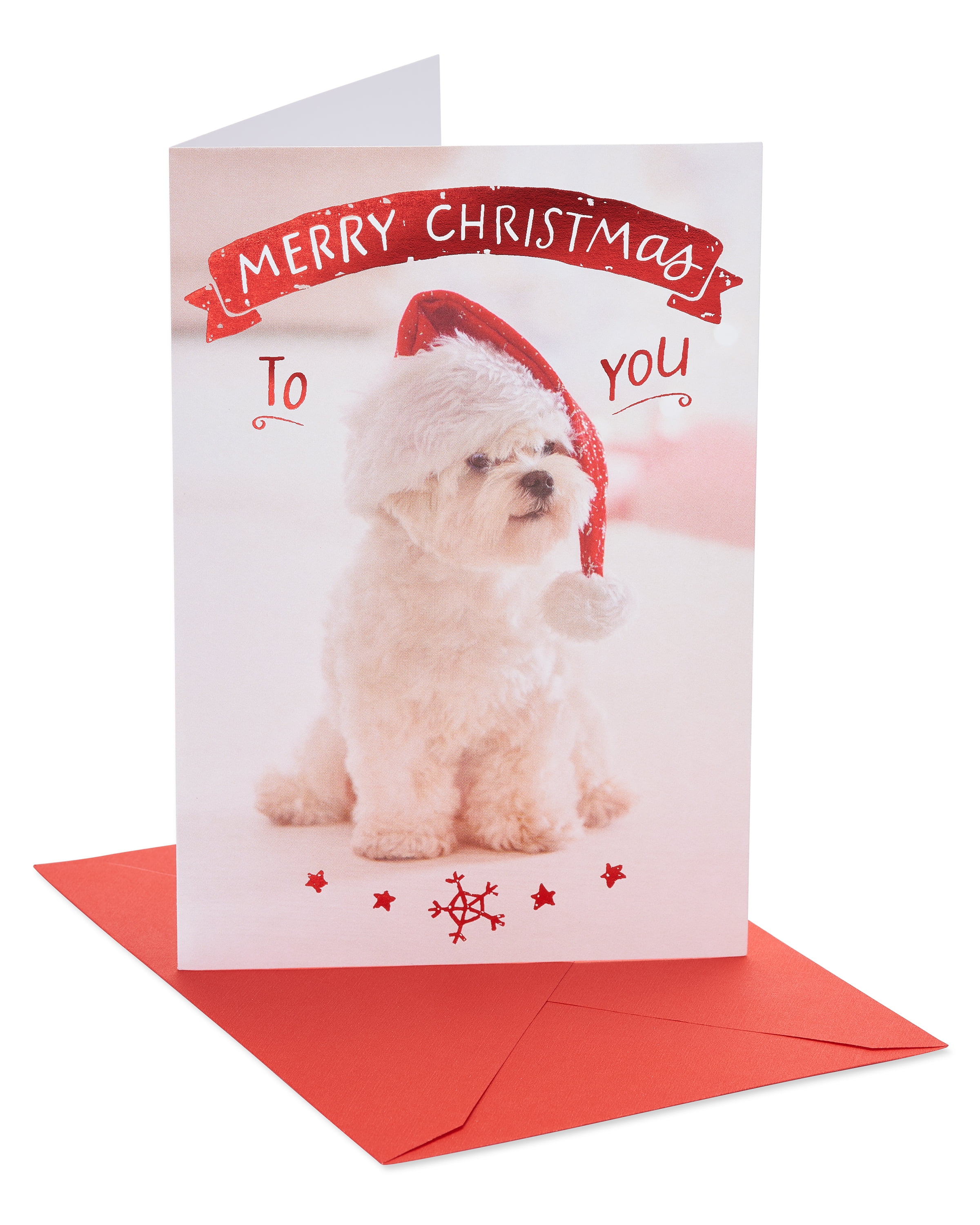 American Greetings Christmas Cards, 6-Count (Puppy) - Walmart.com