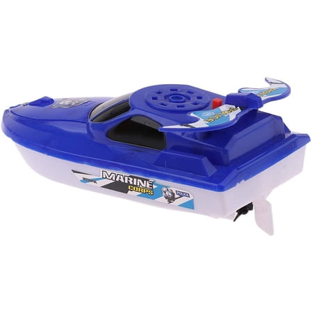 Battery Powered Speed Boat Toy Floating Electric Ship Gift for Kids ...