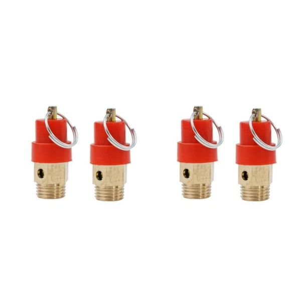 Redempat 2Pcs Brass Air Compressor Safety Relief Valve Tool Power Tool ...
