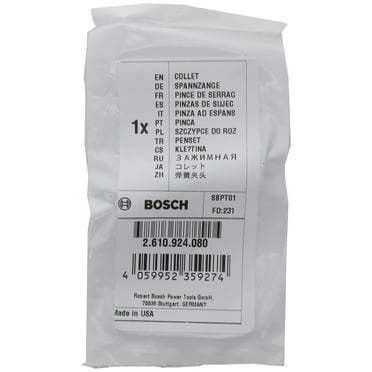 Bosch 2610008122 1/4" Collet Chuck 2-Pack for PR10E, PR20EVSK, PR20EVS ...