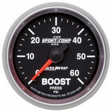 AutoMeter 3302 Sport-Comp Mechanical Boost Gauge - Walmart.com