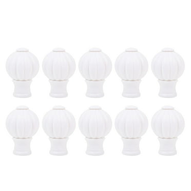 Midsumdr Shower Curtain Liner 1pcs Curtain Rod Finials Leaf Shaped ...