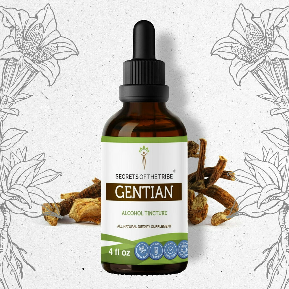 Gentian Tincture Alcohol Extract, Responsibly farmed organic Gentian ...