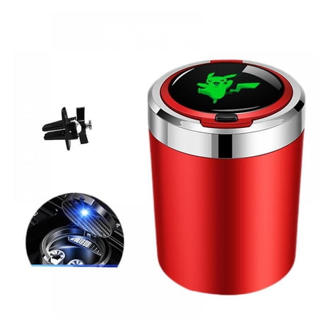 Car Ashtray, Car Smoke Suppressor With Pikachu Pattern, Removable ...