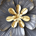Metal Flower Wall Art Décor,Rustic Modern Floral Sculpture, 3D Wall Art ...