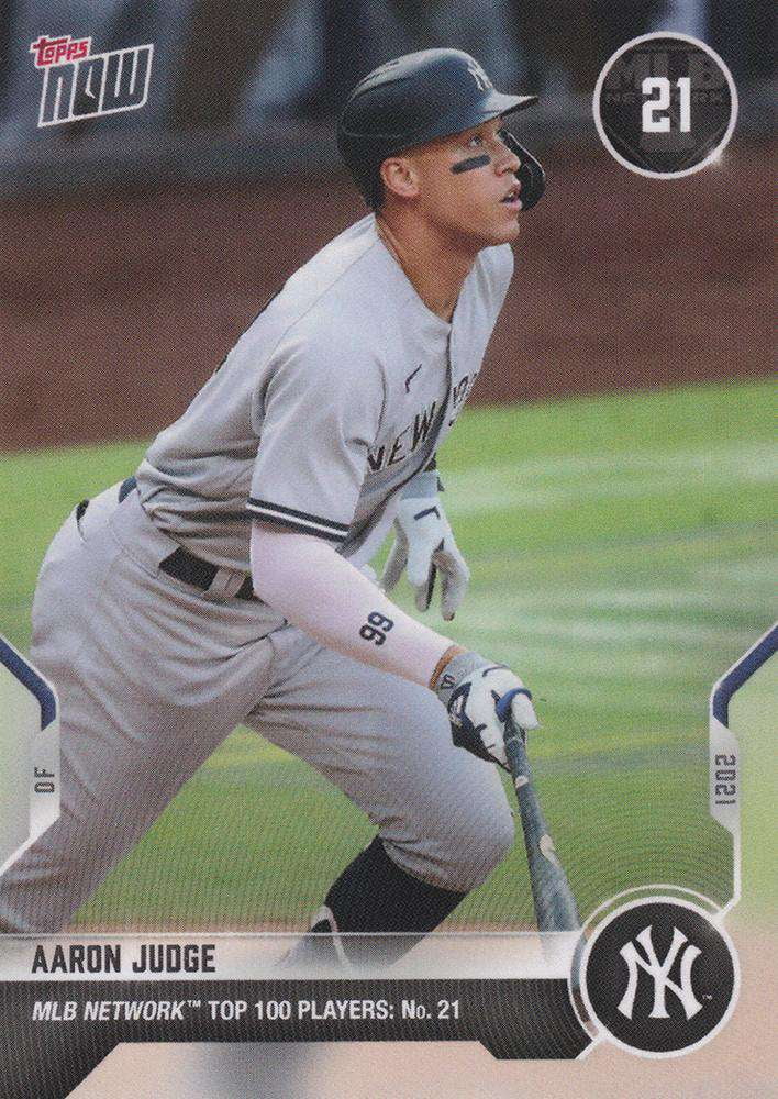 2021 Now MLB Network Top 100 Aaron Judge Trading Card - Walmart.com