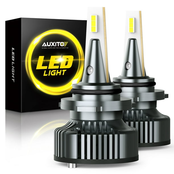 AUXITO 9006/HB4 LED Light Headlight Bulbs,80W 16,000LM Per Pair, 9006 low beam headlight bulb ...