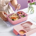Yonrjhukm Adult Lunch Box 3 Compartments Student Sealed Plastic Lunch ...