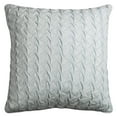 Rizzy Home One Of A Kind Cotton Voile White Pillow 22" X 22" - Walmart.com