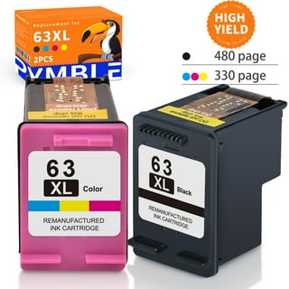 Original HP 63XL Black Inkjet Twin Pack (F6U64AN TIMES 2) - Walmart.com