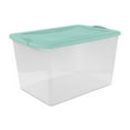 Sterilite Large Storage Bin, 66 Quart Clear Plastic Storage Container ...