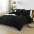 Black Oversized Super King Plus Comforter Set 128x120, Extra Large King ...