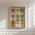 Affixzi Palm Tree Grid Poster, Minimal Tropical Art Print, Paper Wall ...