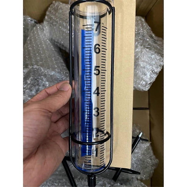 Rain Gauge, 7Inch Freeze Proof Rain Gauge Outdoor, Large Clear Numbers ...