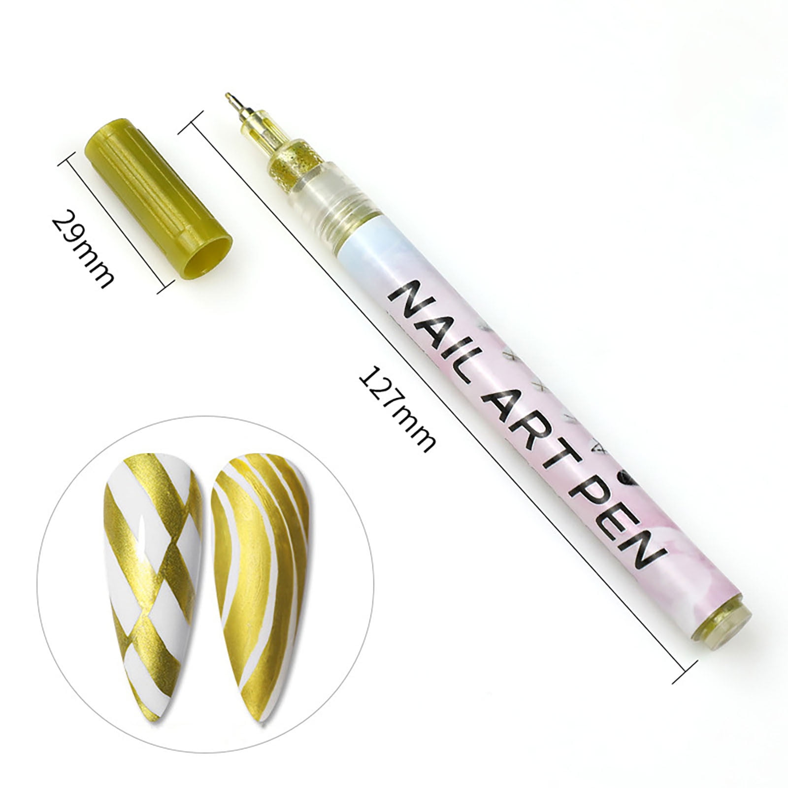 Xihbxyly Bolígrafo para Decoración de Uñas, Herramienta Creativa para ...