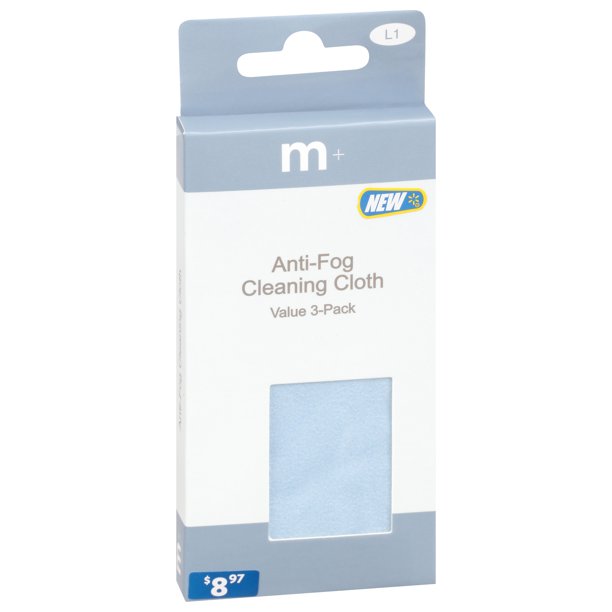 M+ Fog Block 3-Pack Cleaning Cloth for Glasses - Walmart.com