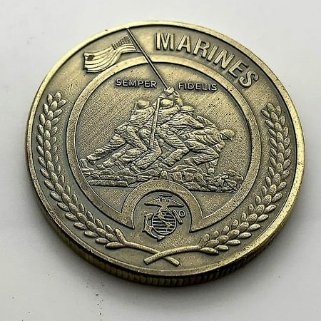 United States Marine Corps Bronze Collectible Coin Embossed Badge Coin ...