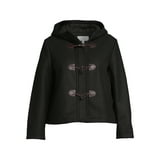 Time and Tru Women's and Plus Toggle Coat with Hood - Walmart.com