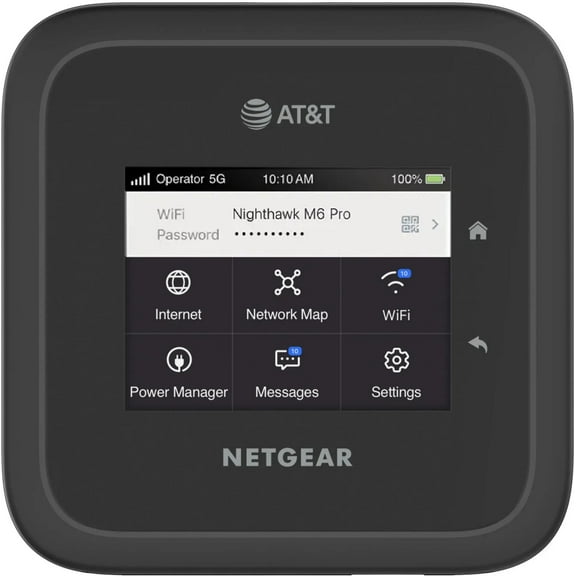 NETGEAR - Nighthawk M6 5G WiFi 6 Hotspot - Black (ATT Unlocked) AT&T ...
