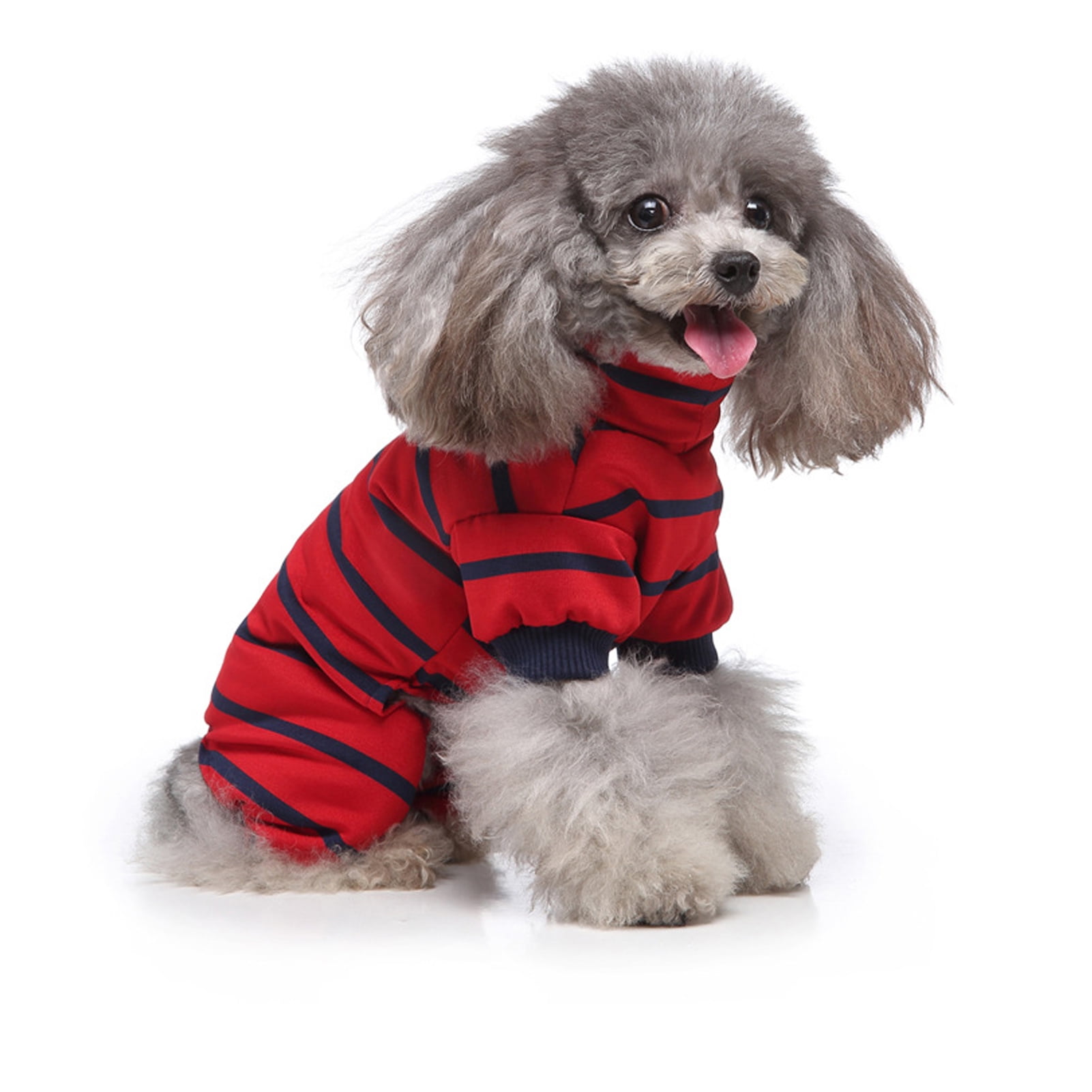 Click here for Ccdes Dog Pajamas Cotton Striped Pup Jumpsuit  Bre... prices
