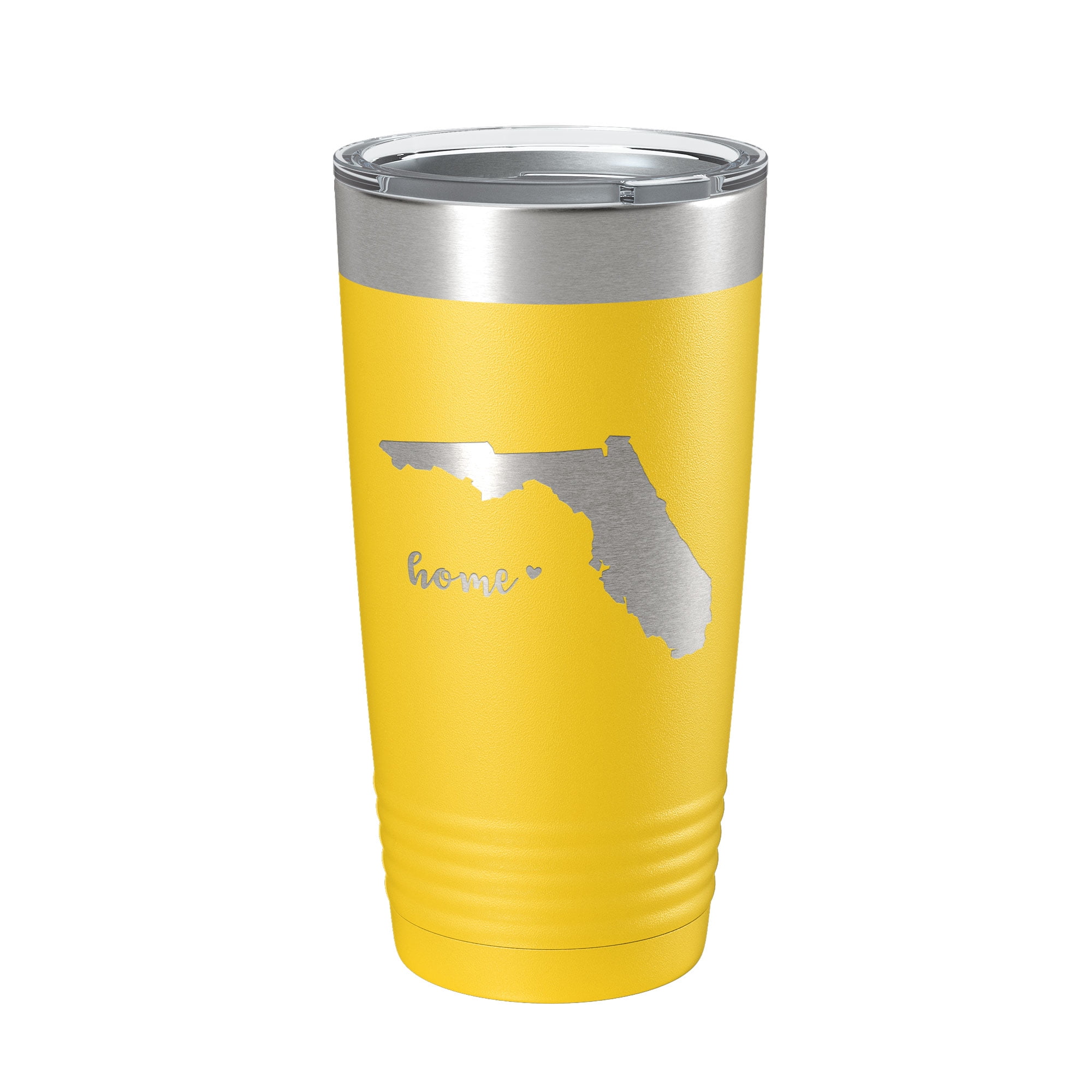 Florida Tumbler Home State Travel Mug Insulated Laser Engraved Map ...