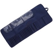 Welltop PU Leather Makeup Brush Bag with Artist Belt Strap ...