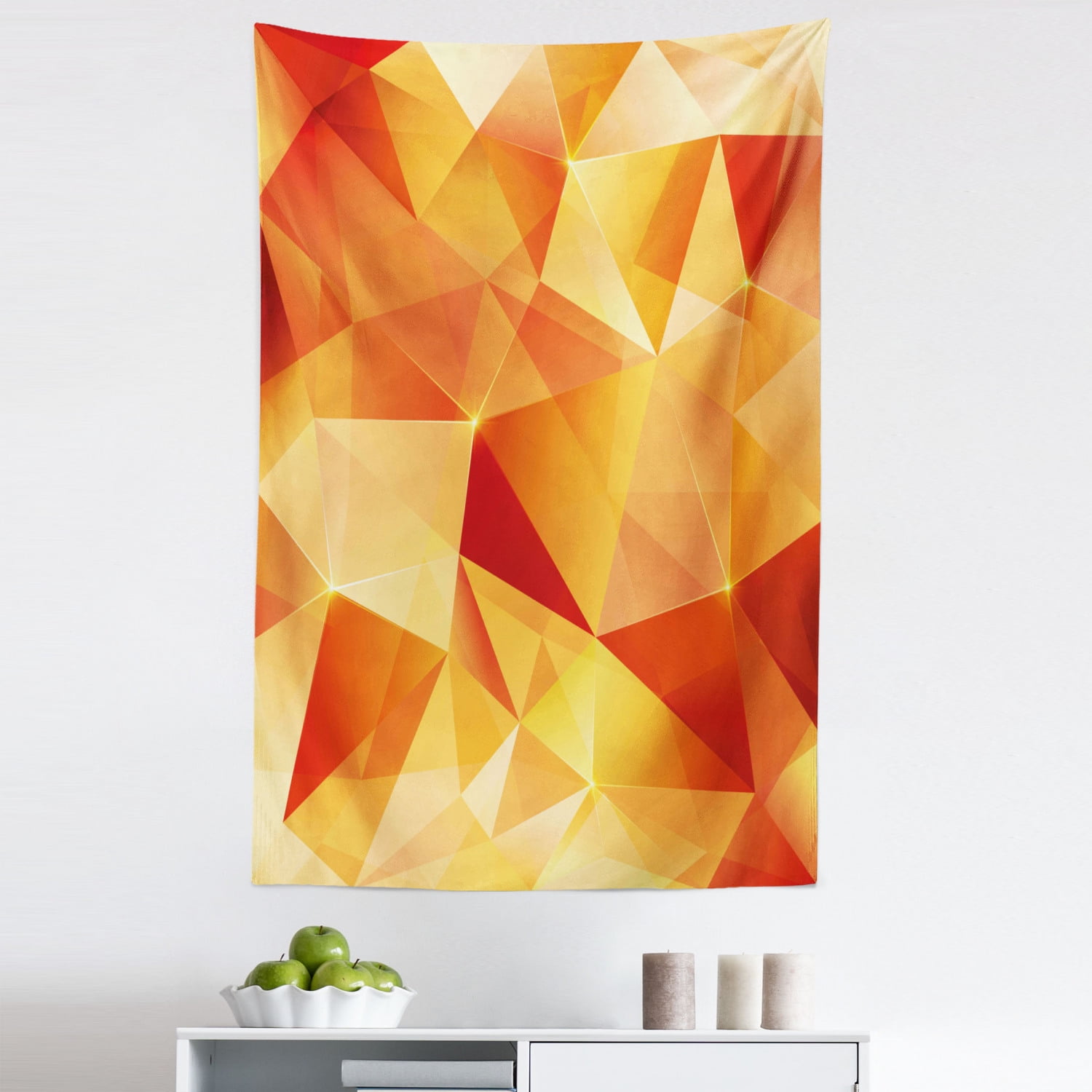 Abstract Tapestry, Abstract Art Style Geometric Theme Vector ...