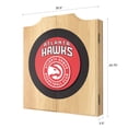 Trademark Gameroom Atlanta Hawks Dart Board Cabinet Set with 6 Steel ...
