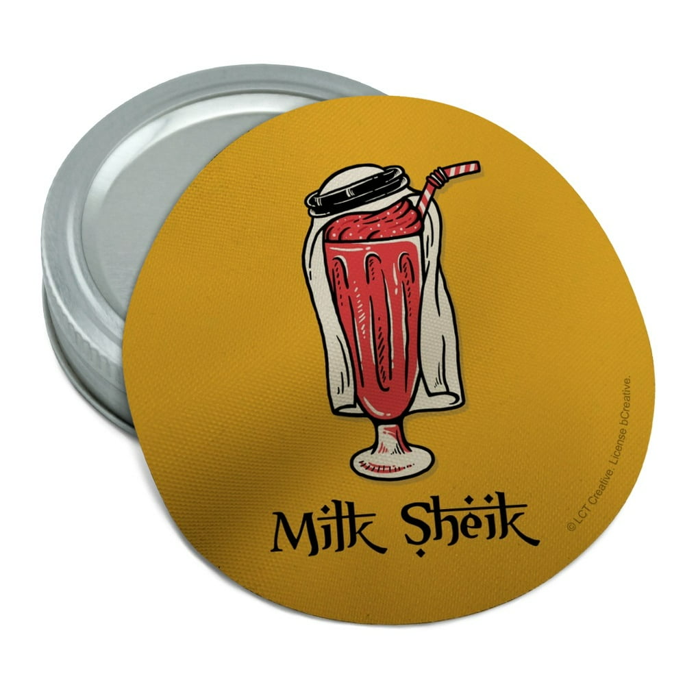 Milk Sheik Shake Funny Humor Round Rubber Non-Slip Jar Gripper Lid ...