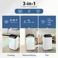 Agtana 12000btu Portable Air Conditioners With Dehumidifier And Fan Room