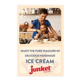 Junket Ice Cream Mix Very Vanilla Flavor, Homemade Style, 4 Ounce Pack ...