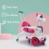 TOBBI 3 in 1 Kids Electric Ride On Robot Buggy Toy w/Remote Control ...