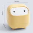 Sheebo Modern Plastic 2 Liter Ninja Egg Mini Trash Can with Lid ...