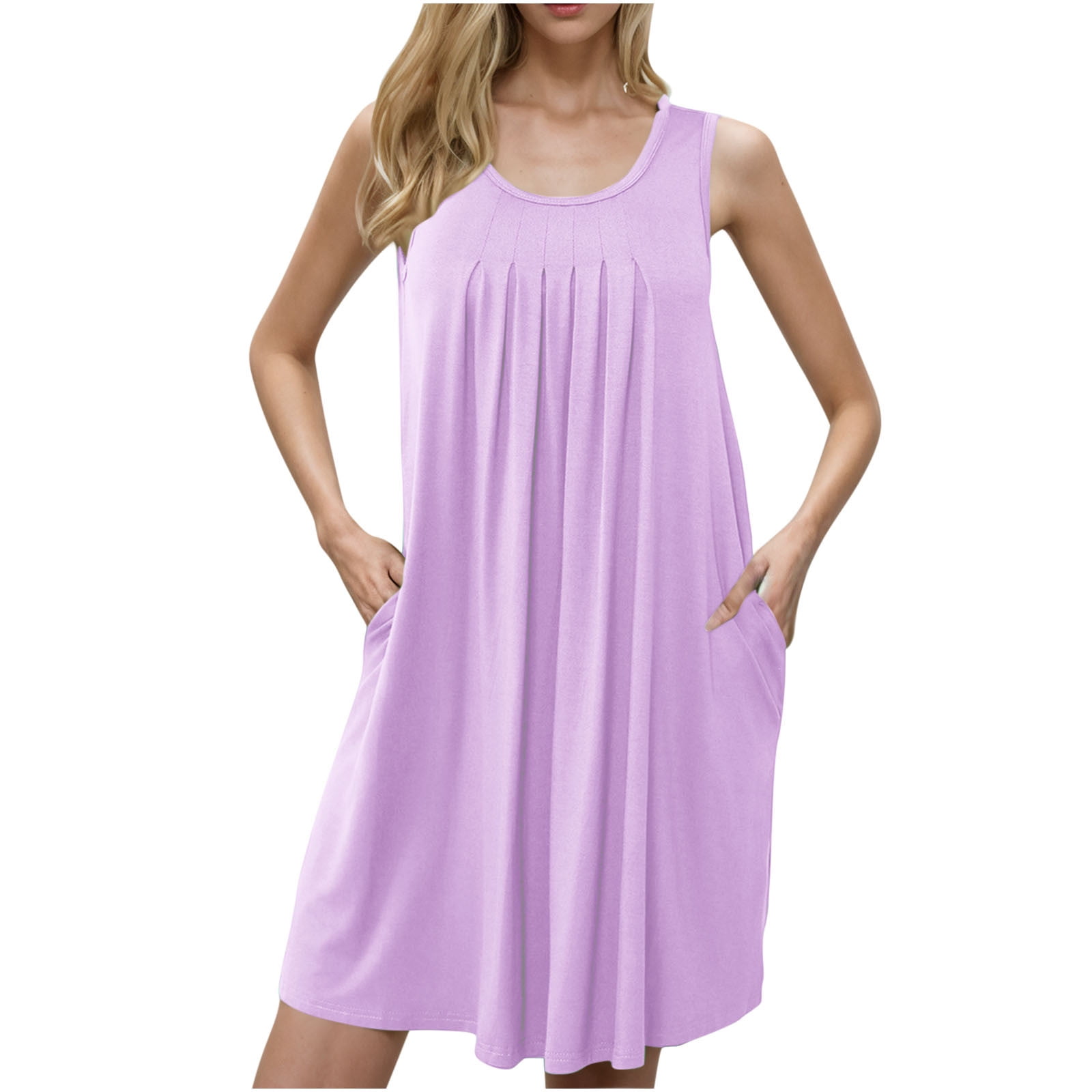 Click here for Yoeyez Plus Size Summer Dresses For Women Round Ne... prices