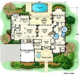 015-1010: Luxury Italianate 4 Bed, 6 Bath Luxury Home Plan, 6903 Sq Ft ...