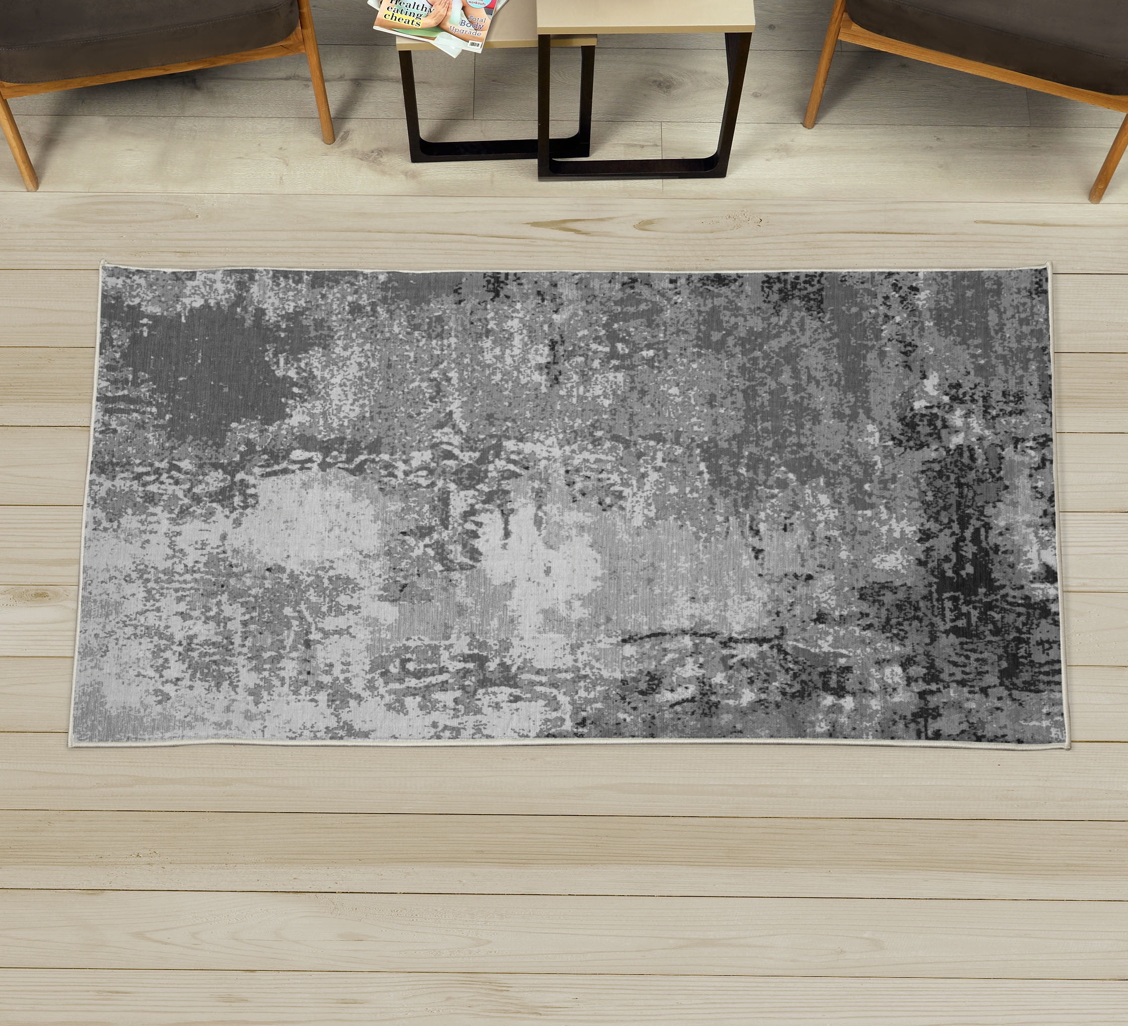 Modern Decorative Rug, Abstract and Grunge Composition of Splash Look ...