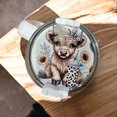 Highland Cow Tumbler, Sunflower and Bows, 40oz Stainless Steel ...