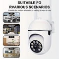 1080P 360° panoramic WiFi camera. Equipped with two-way audio and ...