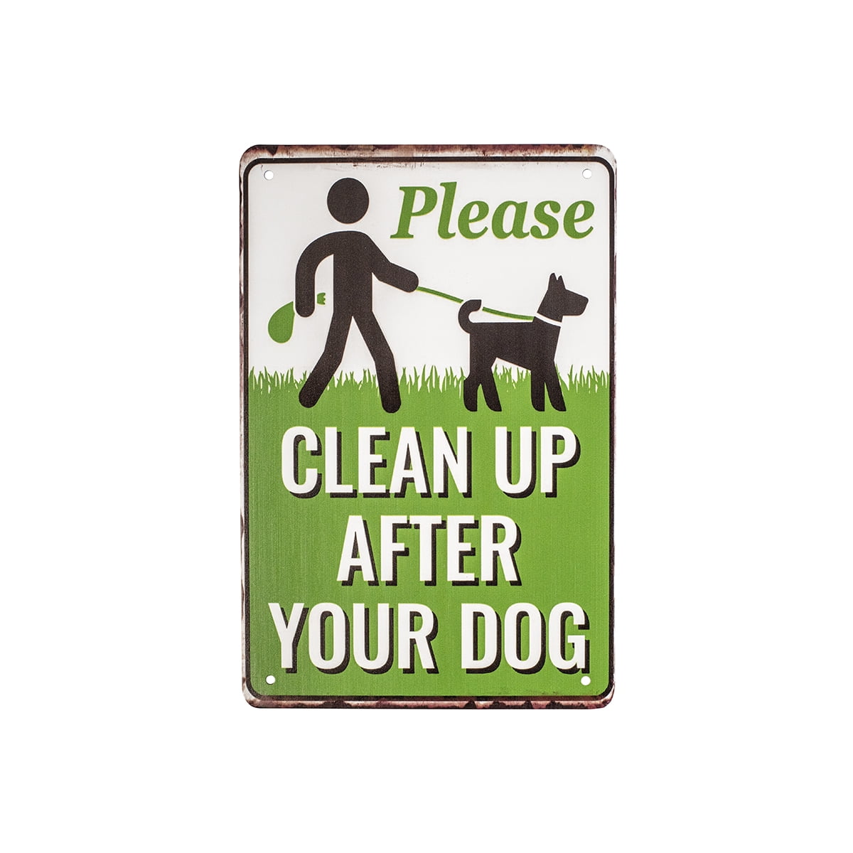 Please Clean Up Your Dog Poop 8x12 Metal Sign Keep off Grass Warning ...