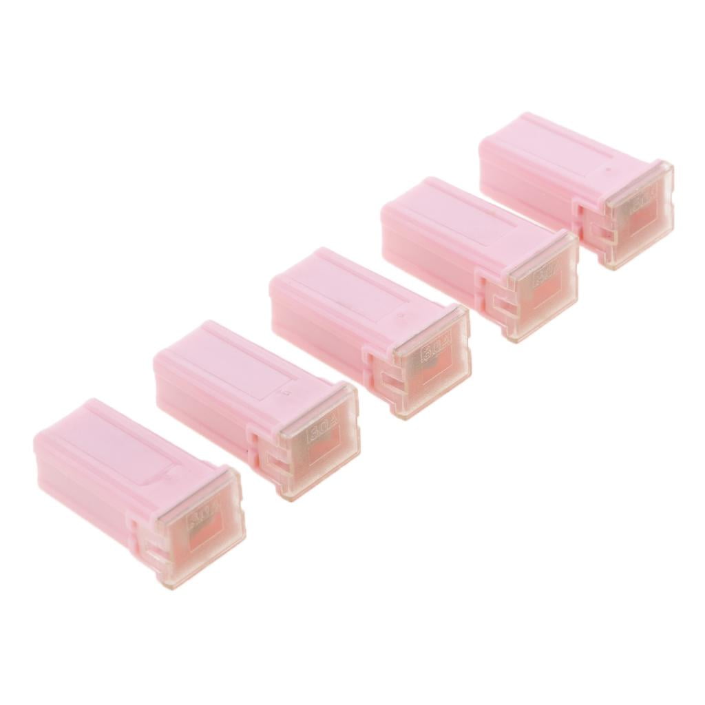 5 Pieces Car 32V -M Female PAL Fuses 30A 40A 50A - Pink, 30A - Walmart.com